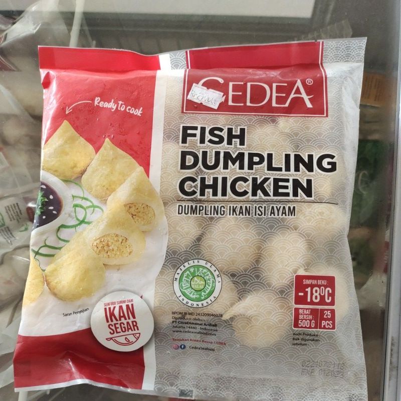 Jual cedea dumpling ikan isi ayam atau cheese 500 gram | Shopee Indonesia