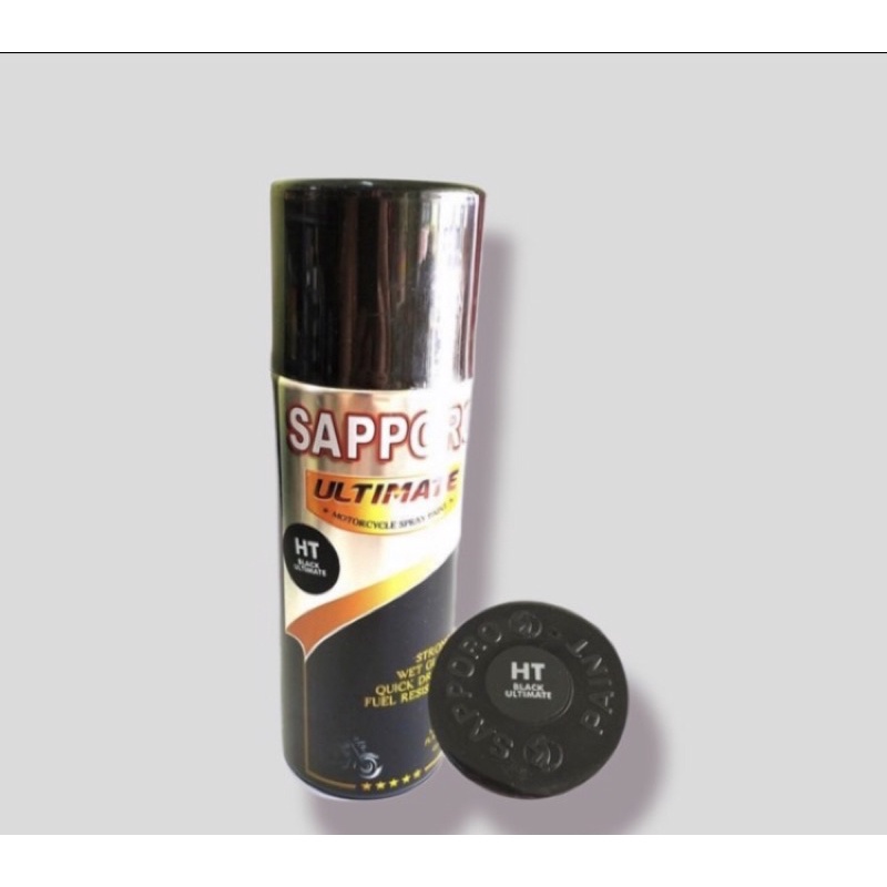 Jual Cat Semprot Pylox Sapporo Ultimate HTBU Hitemp Black Ultimate 0.4 Liter | Shopee Indonesia