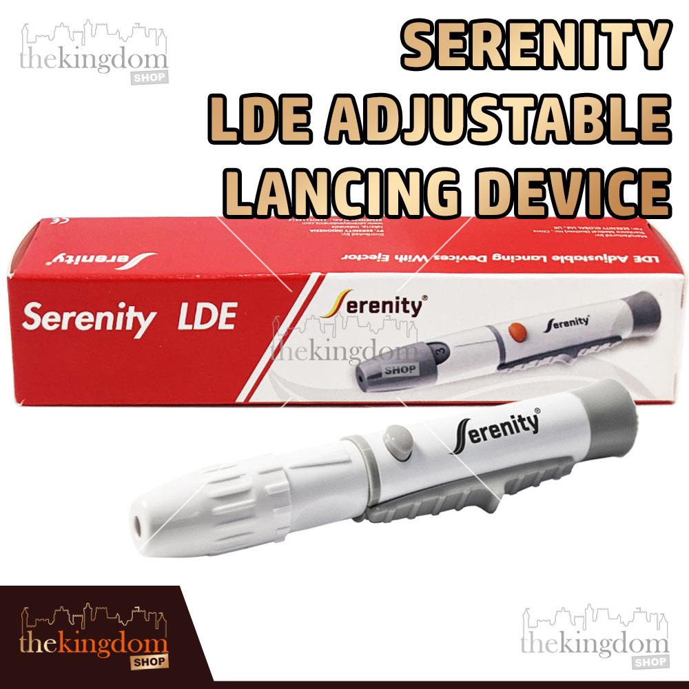 Jual Serenity LDE Adjustable Lancing Devices Ejector Pen Lancet Tes ...