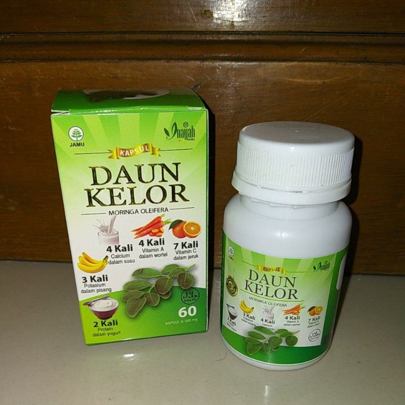 Jual obat herbal extrak kapsul daun kelor original moringa oleifera ...