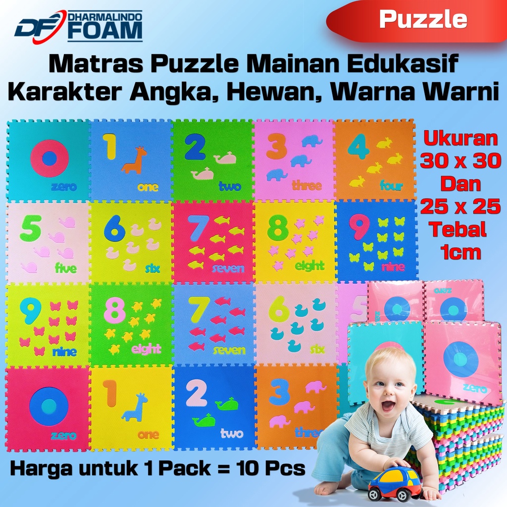 Jual Karpet Puzzle Karakter Tebal 1cm, Alas Bermain Anak, Mainan ...