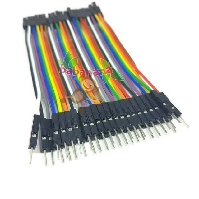 Jual 40pcs Kabel Jumper Dupont Breadboard Arduino 2.54mm male female ...