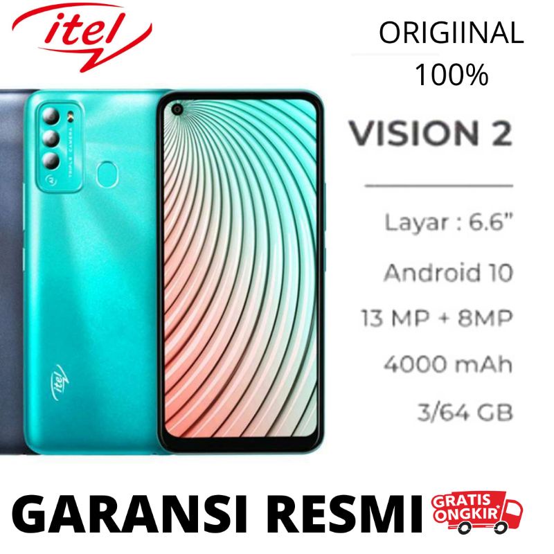 Jual ITEL VISION 2 RAM 3/64GB GARANSI RESMI | Shopee Indonesia
