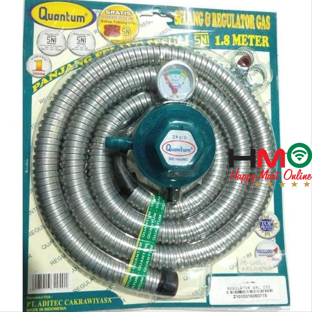 Jual Selang Regulator Gas LPG Quantum QRL-032 Selang Kompor Selang ...