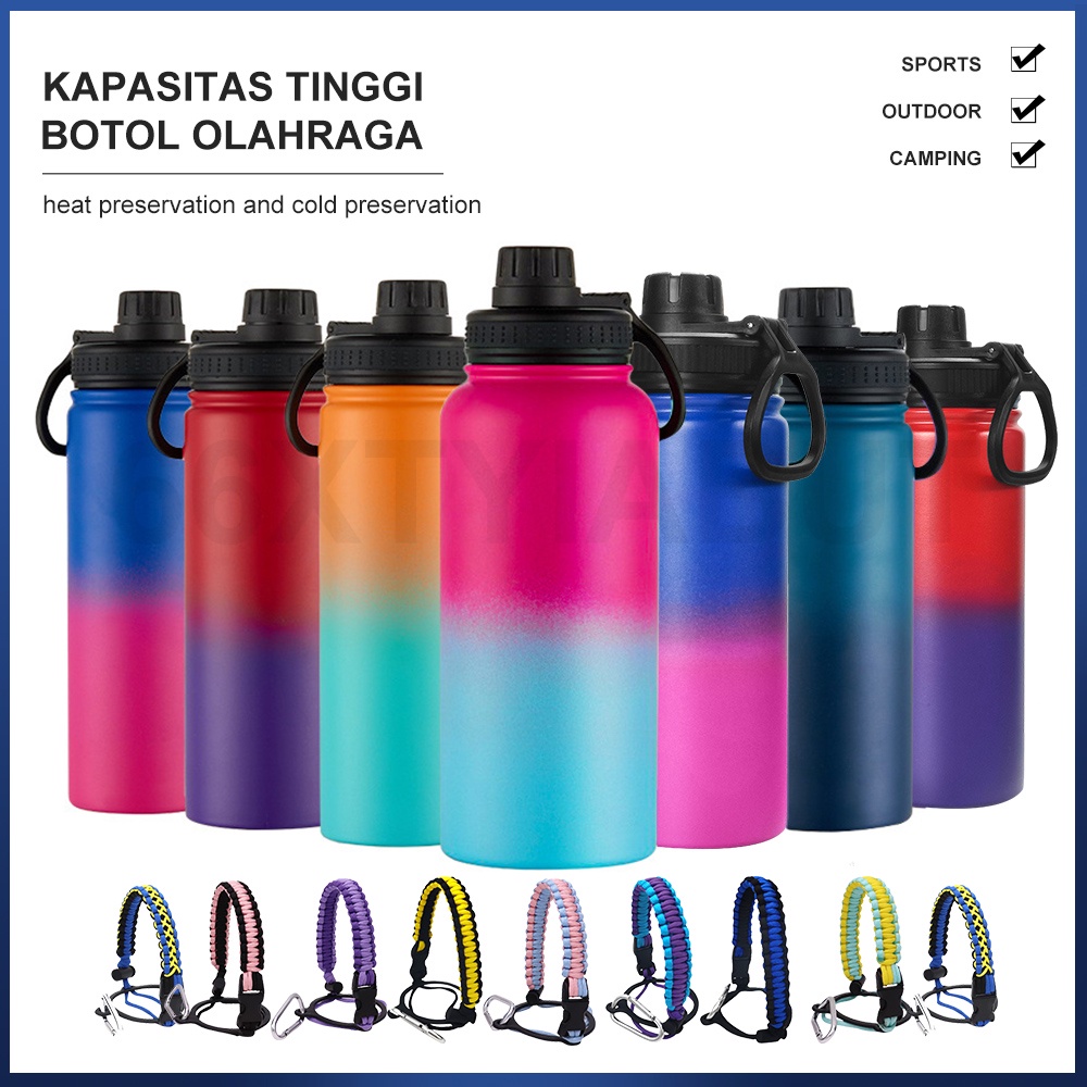 Jual 18/32/64 Oz botol air minum Isolasi Mug Stainless Steel Vakum ...