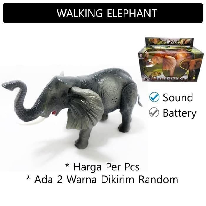 Jual Walking Elephant 1042 - Mainan Gajah Berjalan | Shopee Indonesia