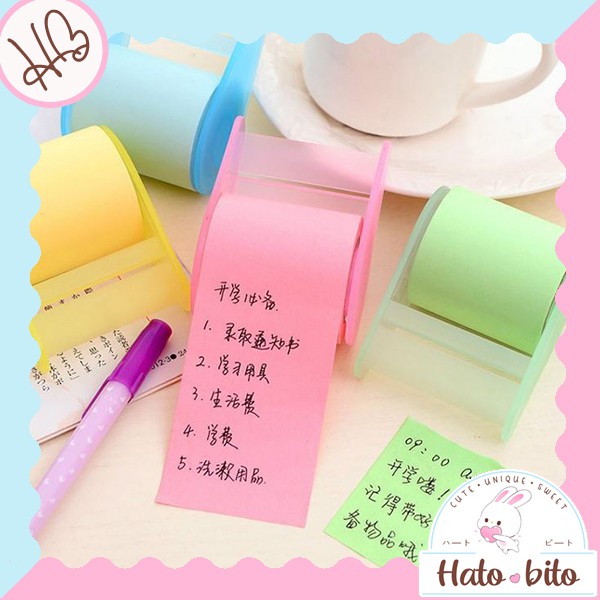 Jual sticky notes roll lucu cute bisa refill HB113 | Shopee Indonesia