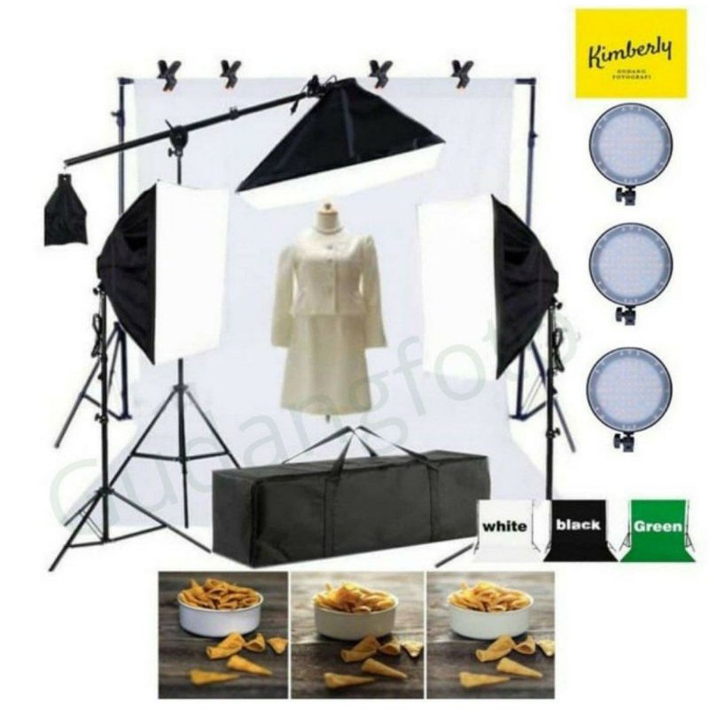 Jual Led Top Light continous dimmable lampu studio with background Foto ...