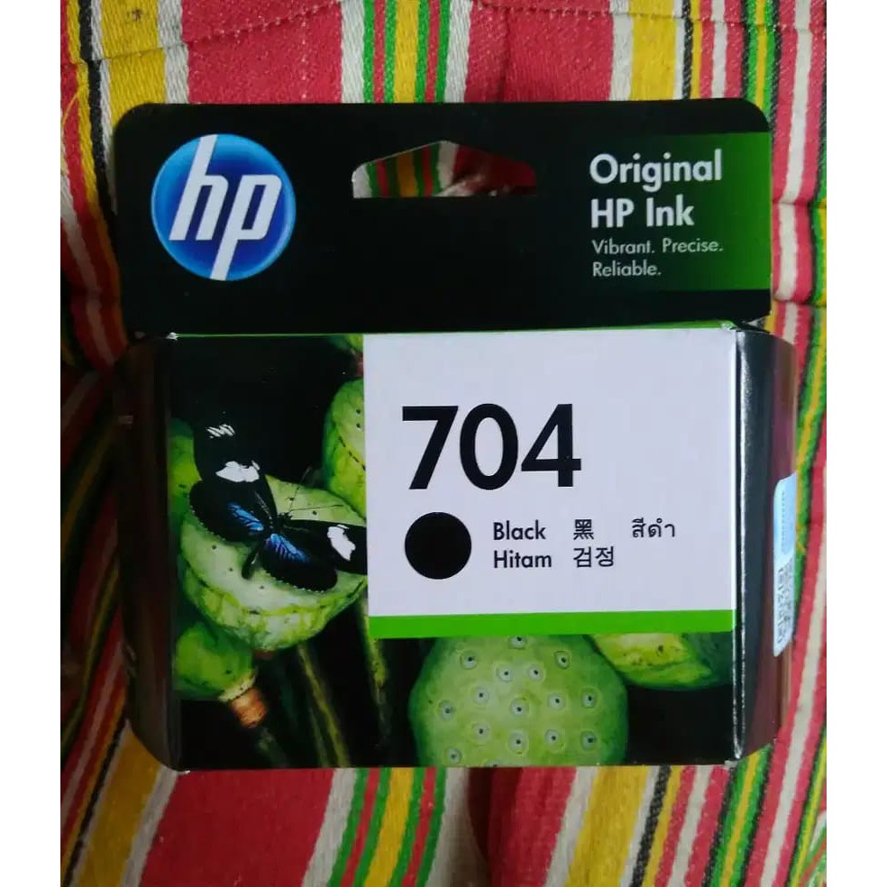 Jual Tinta HP 704 Black Ink Cartridge Original ( CN692AA ) | Shopee ...