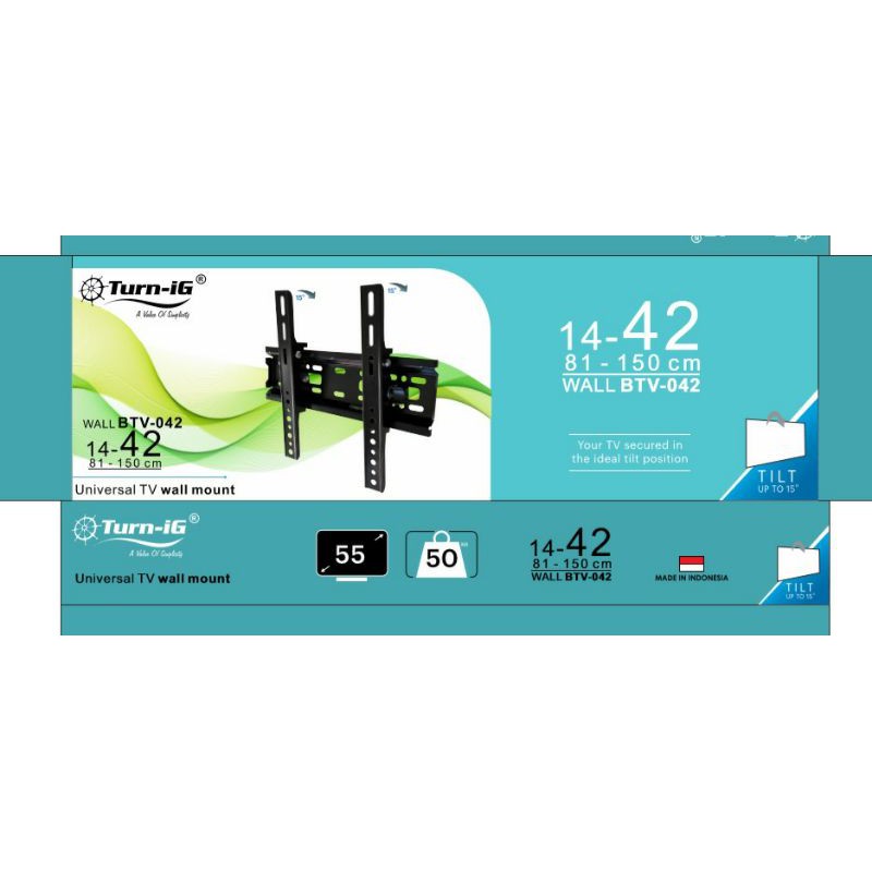 Jual breaket breket bracket tv turn ig led lcd 14"-42" | Shopee Indonesia
