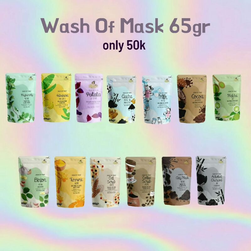 Jual ADRSHOP_SK MASKER ORGANIK VARIAN 65GR | MAGHAMINTY HABANANA CLACHA POTATA | Shopee Indonesia