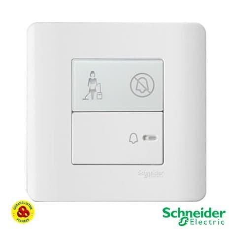 Jual Schneider Saklar Bell 1G Zencelo E8431BPDM WE with Bell DND & PCU ...