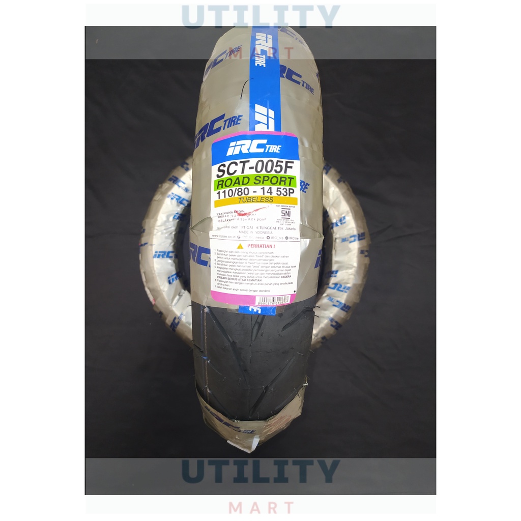 Jual BAN LUAR MOTOR MATIC AEROX IRC 110/80-14 SCT005F TUBELESS/TUBLES ...