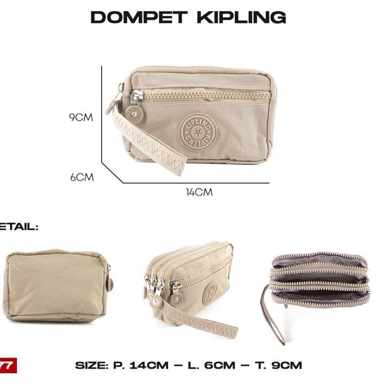 Jual [KODE ARTjk] READY STOCK!! POUCH DOMPET KIPLING 4 RUANG / DOMPET MULTIFUNGSI BANYAK RUANG ...