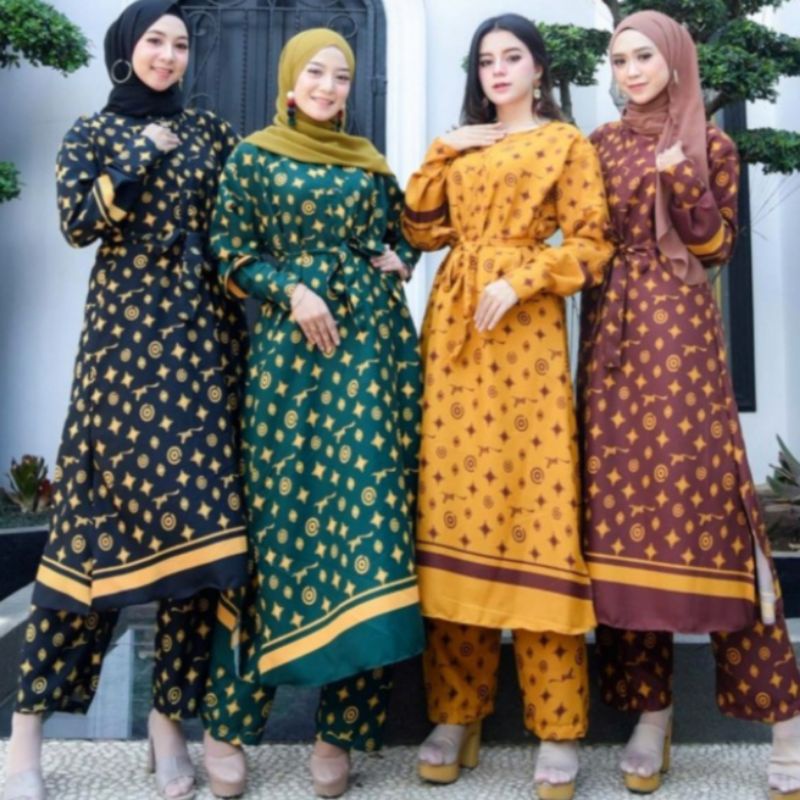 Jual Setcel Tunik ala India | Shopee Indonesia