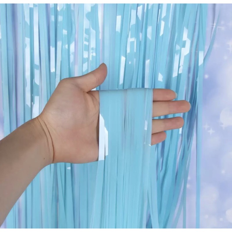 Jual Tirai Foil Backdrop Foto Warna Pastel 1 x 2 Meter Dekorasi Ulang ...