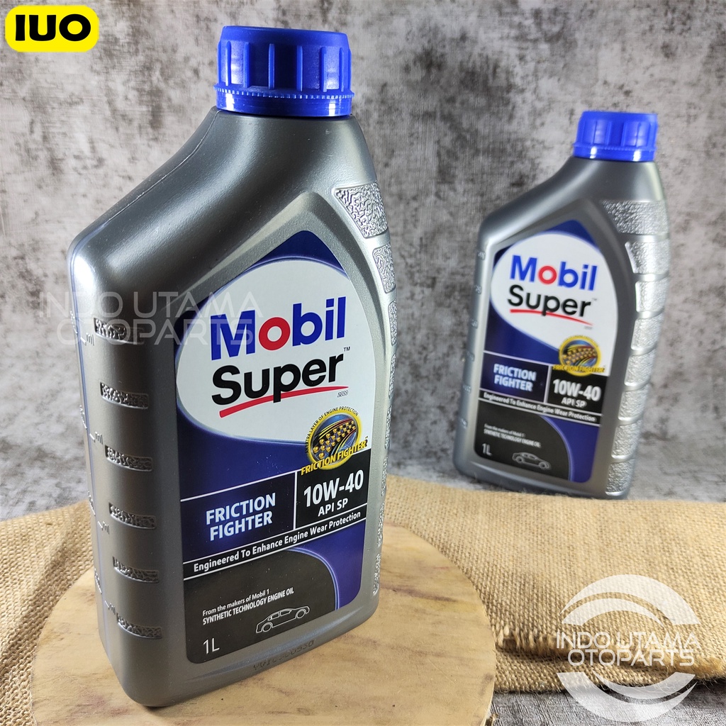 Jual Oli Mobil Super Friction Fighter MOBIL ONE 10W 40 API SP 1 Ltr ASLI | Shopee Indonesia
