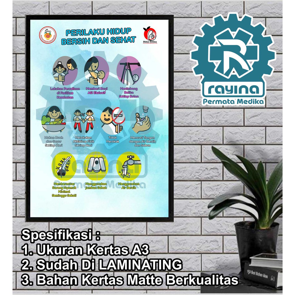 Jual Poster Perilaku Hidup Bersih dan Sehat | Shopee Indonesia