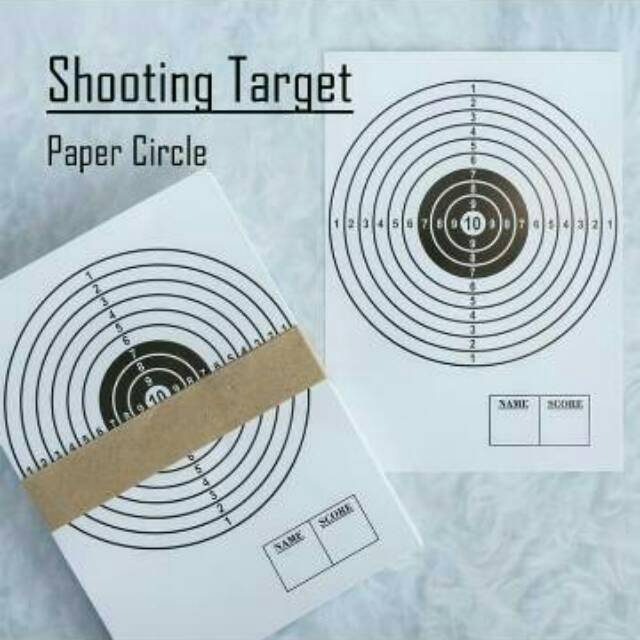Jual SHOOTING TARGET - PAPER CIRCLE / KERTAS SASARAN TEMBAK / KERTAS ...