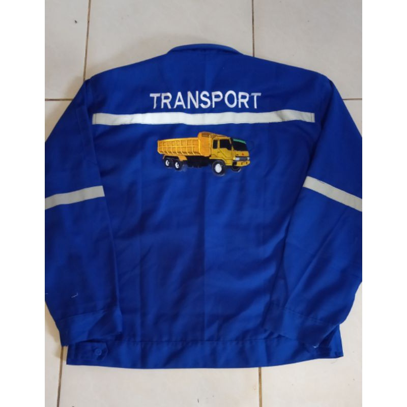 Jual baju seragam driver fuso truck mobil besar kemeja safety lenhan ...