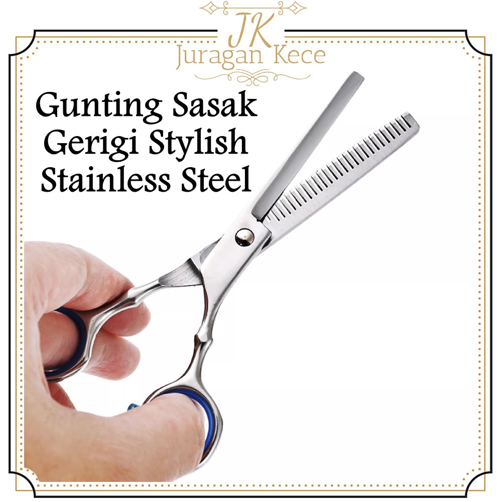 Jual Gunting Sasak Gerigi Stylish Potong Rambut Tajam Shaggy Stainless ...