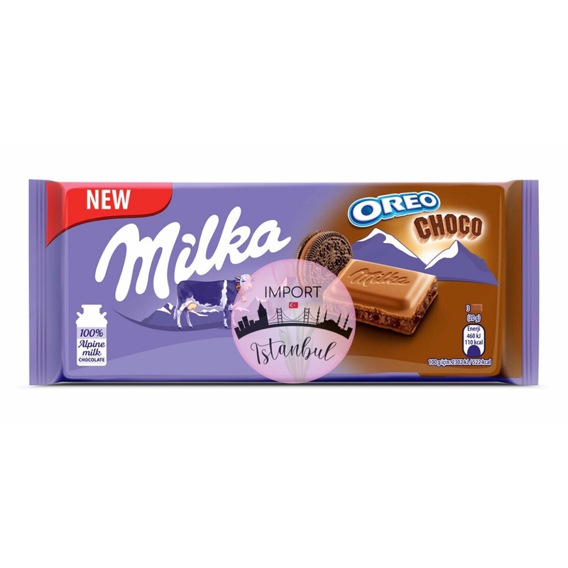 Jual Coklat Milka Oreo putih hitam dark milk white sutlu cikolata ...
