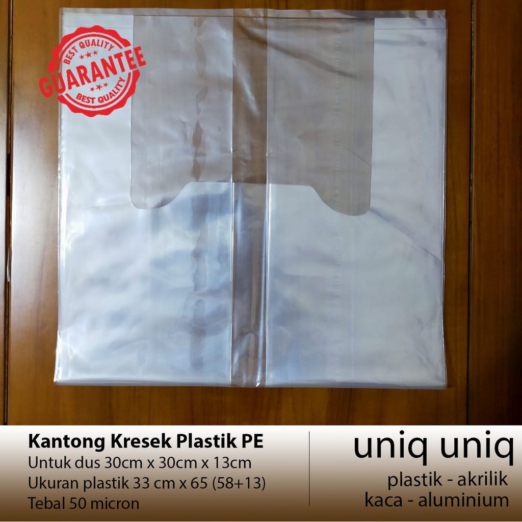 Jual Kantong Kresek Plastik Bening Ukuran Dus 30x30cm (1 pak = 25 ...