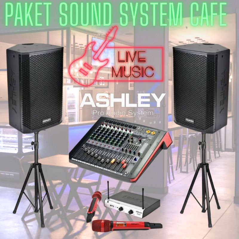 Jual Paket Sound System Cafe Live Music Ashley Original 12 inch ...