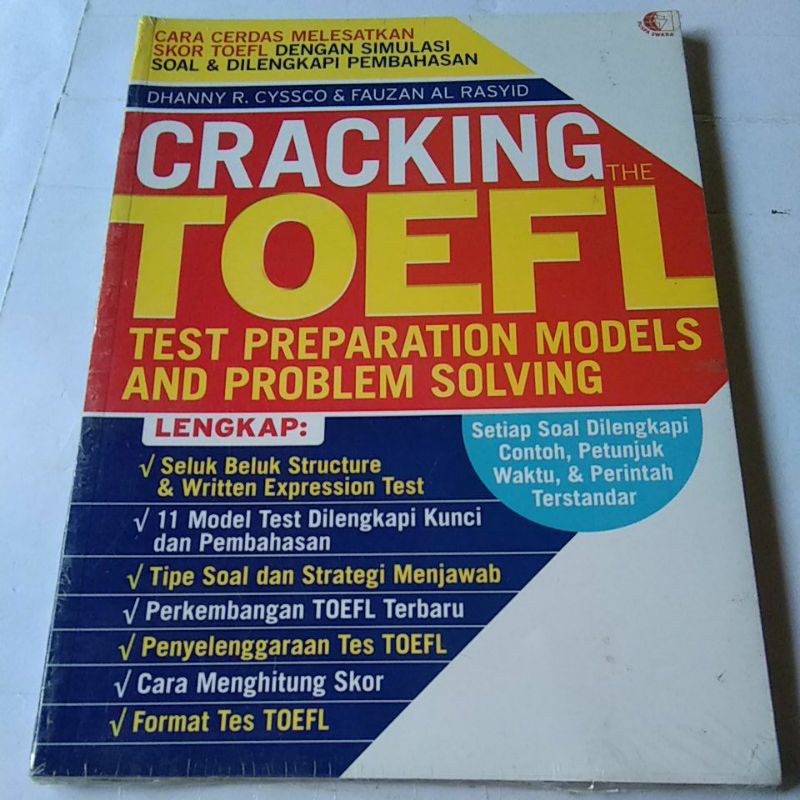 Jual Buku Bimbel - Cracking The Toefl Test Preparation Models and ...