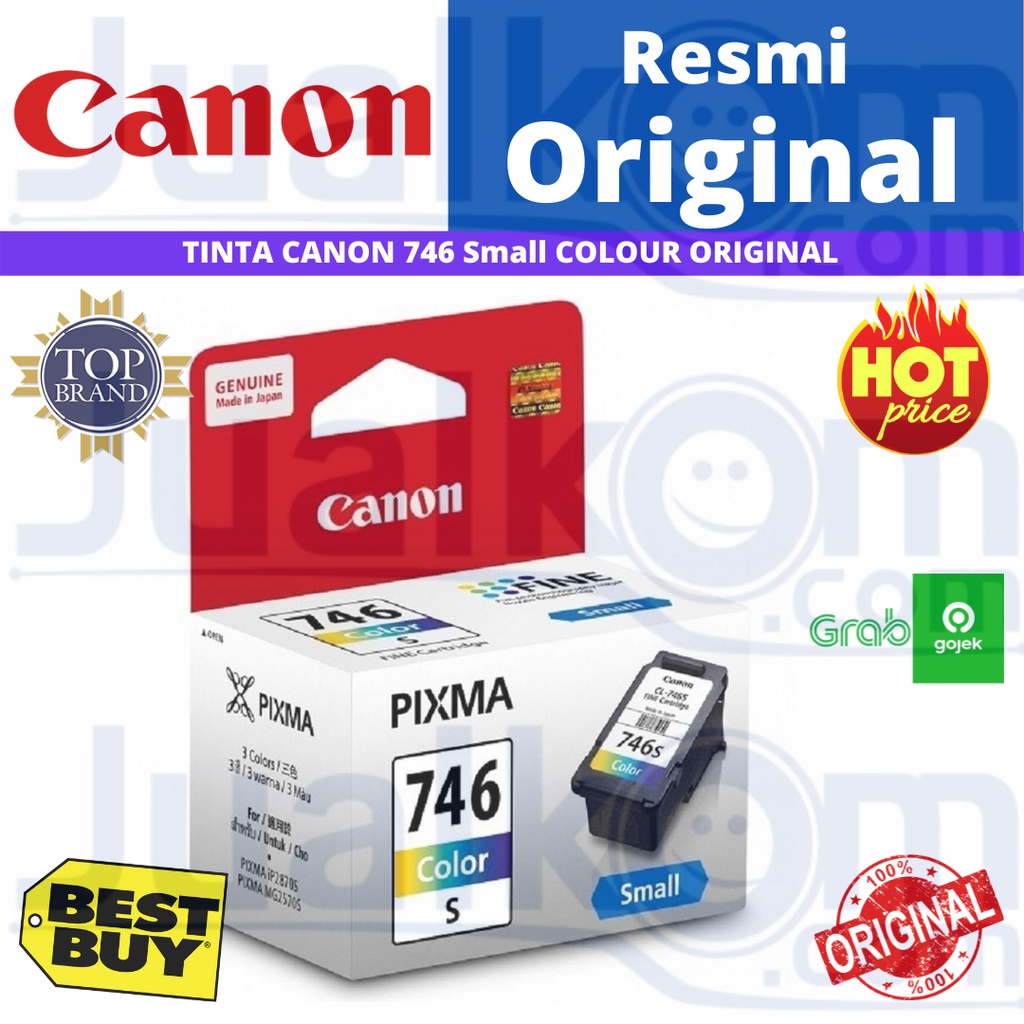 Jual Tinta Canon 746 Small Colour Original | Shopee Indonesia