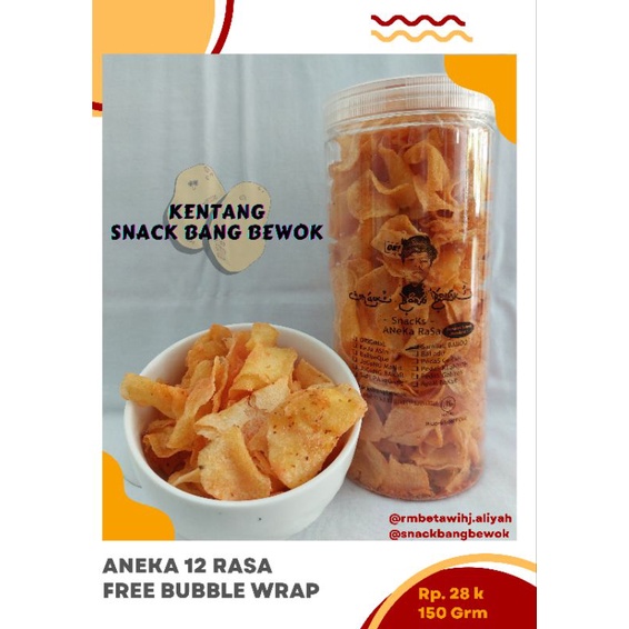 Jual Kentang Snack Bang Bewok | Shopee Indonesia