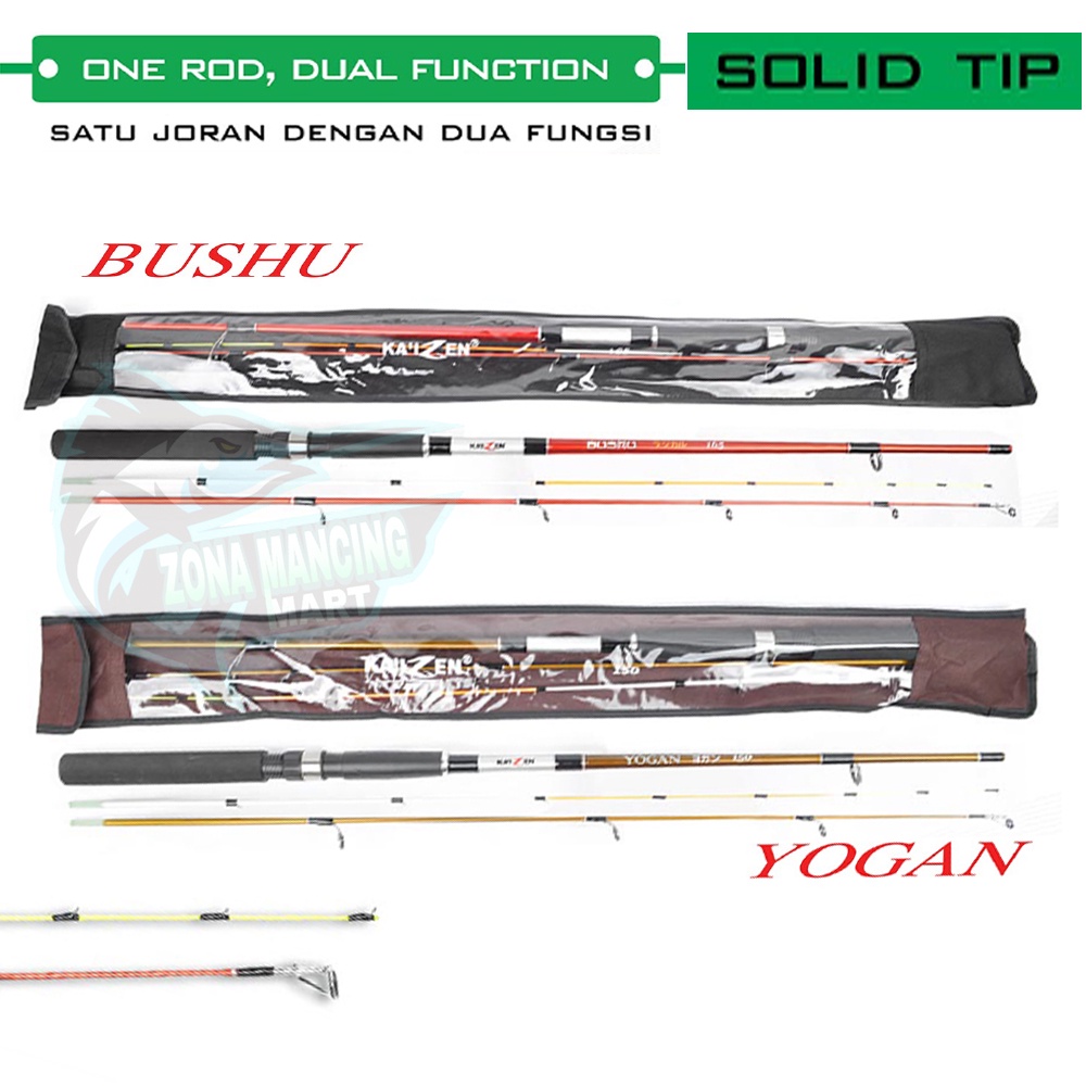 Jual [CUCI GUDANG] Joran KAIZEN BUSHU / YOGAN | Joran 2 Fungsi Mancing ...