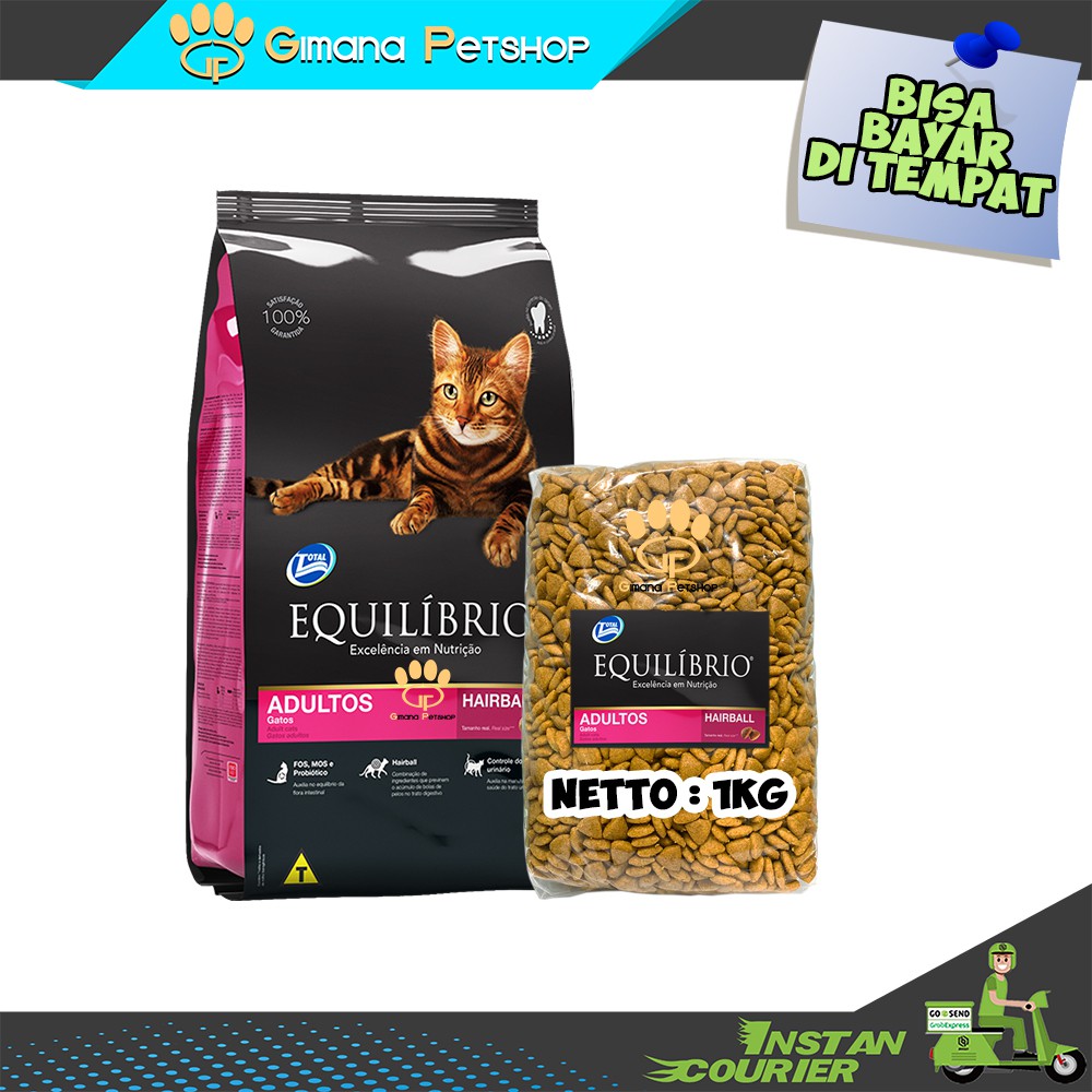 Jual Makanan Kucing Dewasa EQUILIBRIO ADULT 1kg | Shopee Indonesia