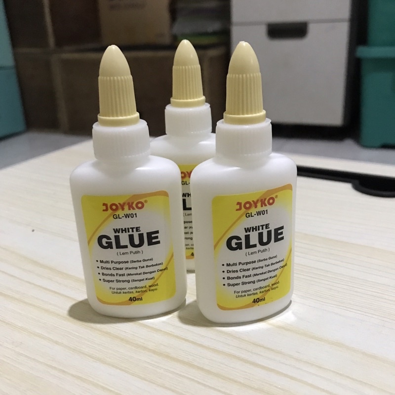 Jual Lem Putih joyko / Liquid Glue / 40 ml | Shopee Indonesia