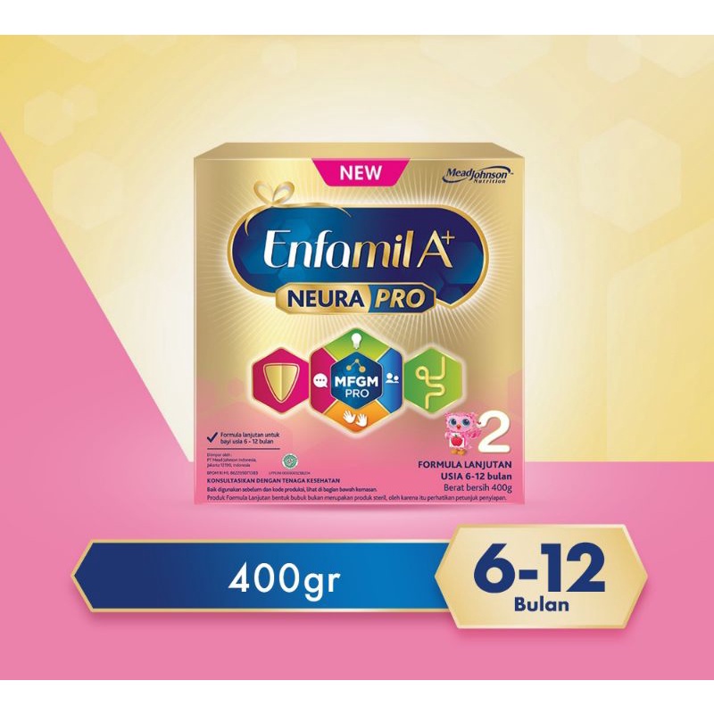 Jual MEADJOHNSON ENFAMIL A+ TAHAP 2 400 G SUSU FORMULA BAYI 6-12 BULAN | Shopee Indonesia