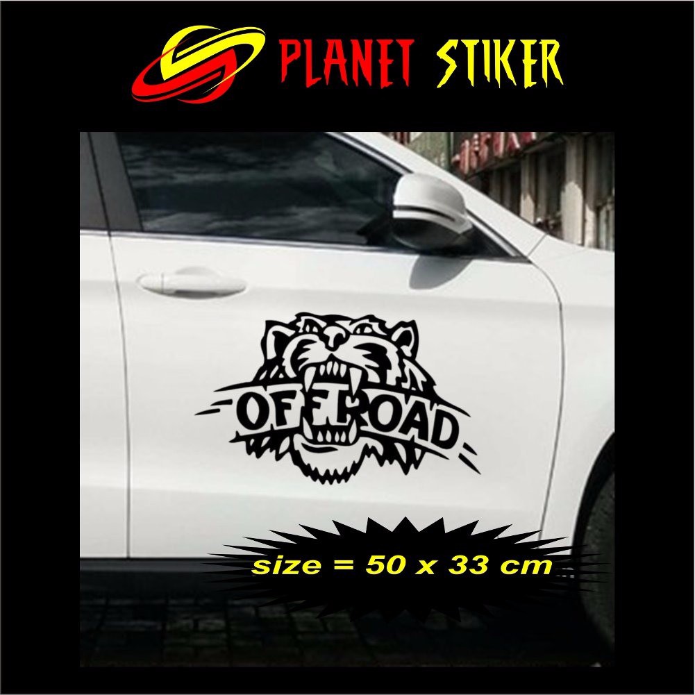 Jual NEW OFFROAD TIGER DECAL CUTTING STIKER MOBIL ALL JEEP FEROZA ...