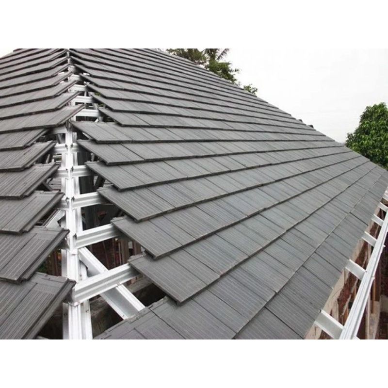 Jual Baja Ringan - Pasang Rangka Baja Ringan Atap Genteng Aspal Bitumen ...