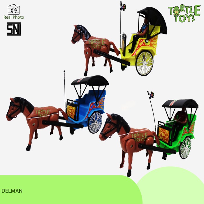Jual Mainan Anak Delman Transportasi Mainan anak Tradisional Dokar ...