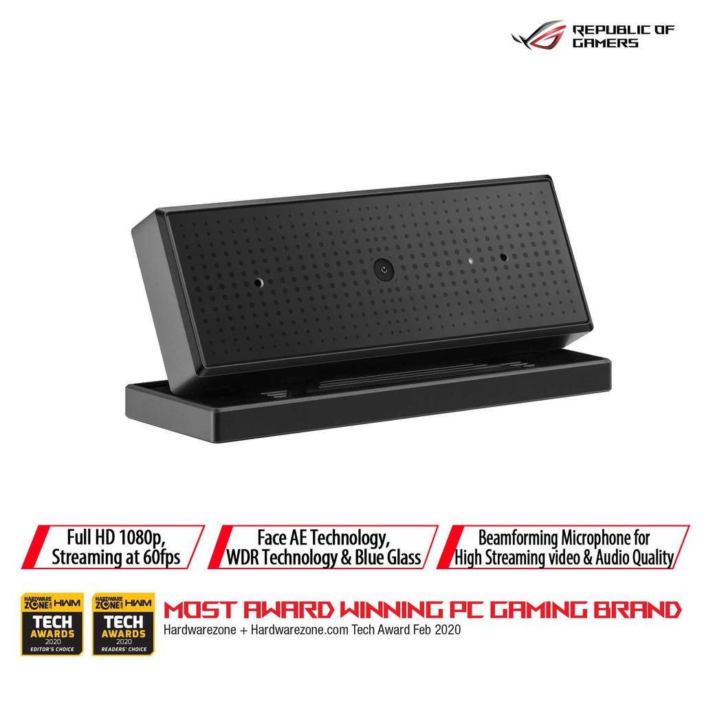 Jual ASUS ROG Eye S USB camera Full HD 1080p streaming at 60fps, Face ...