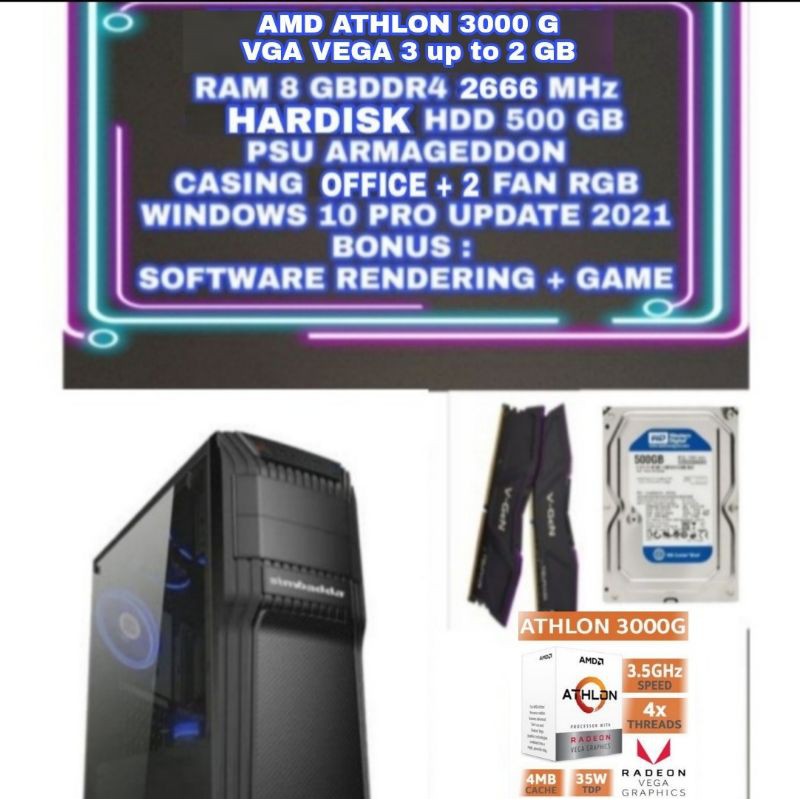 フリマアプリ ega AMD Athlon3000G