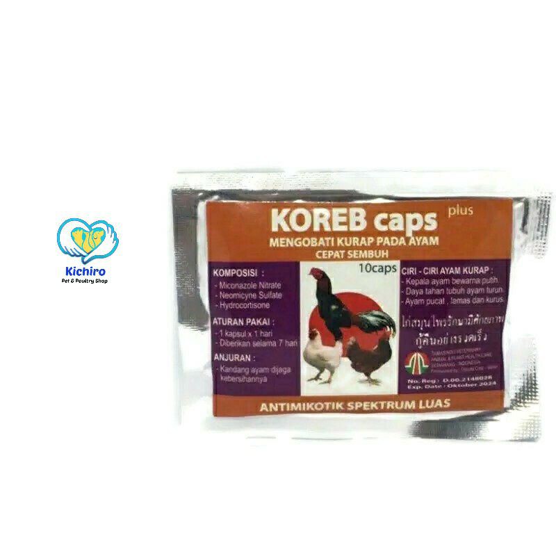 Jual Koreb Caps Plus isi 10 Kapsul Tamasindo Obat Kurap / Korep Pada ...