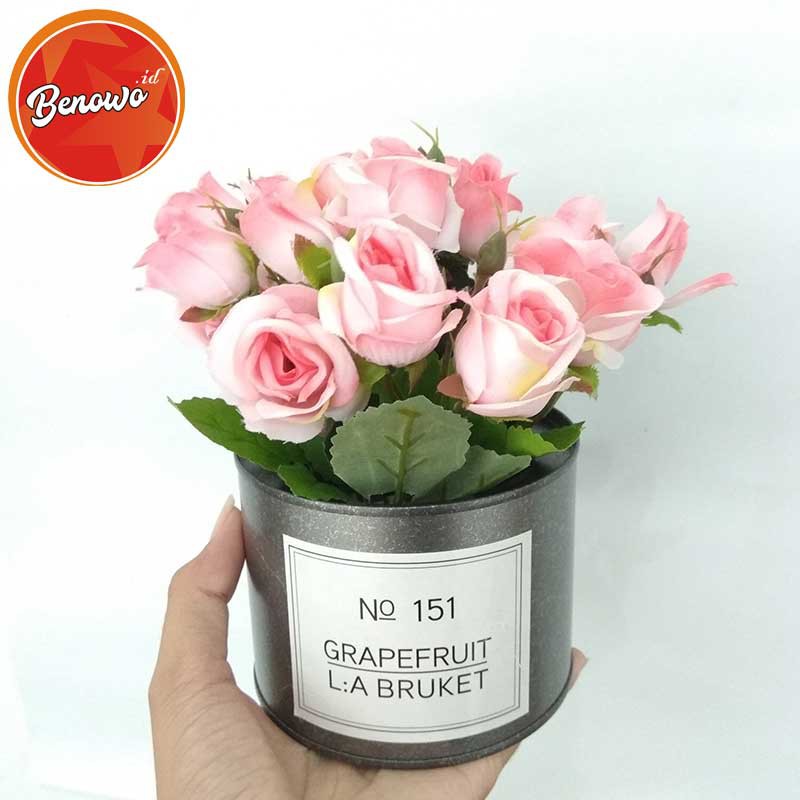 Jual Bunga Plastik Murah Bunga Hias Mawar Artificial Hiasan Bunga ...