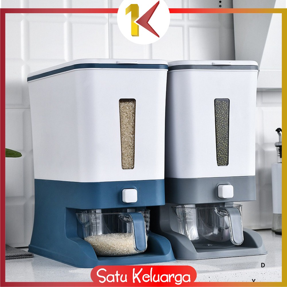 Jual SK-C483 Tempat Beras Penyimpanan Makanan 10KG Rice Box Beras ...