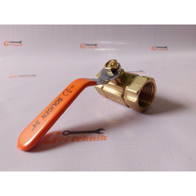Jual BALL VALVE KUNINGAN SOLIGEN 1/2" - 3/4" - 1" / BRASS / STOP KRAN ...