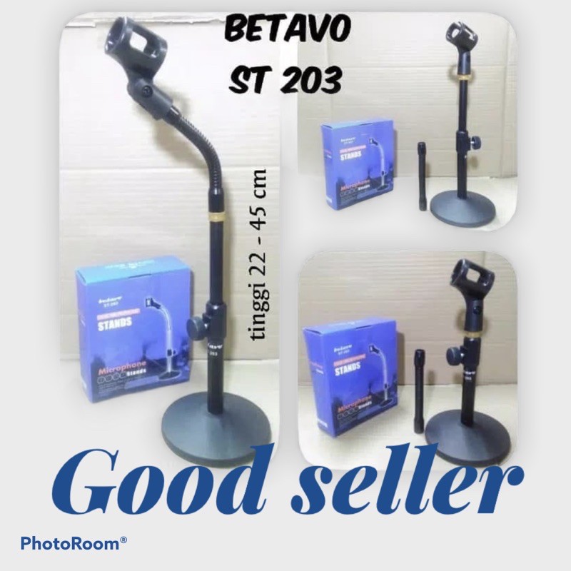 Jual STAND MIC MEJA BETAVO ST 203 TABLE STANDDING MICROPHONE TRIPOD | Shopee Indonesia