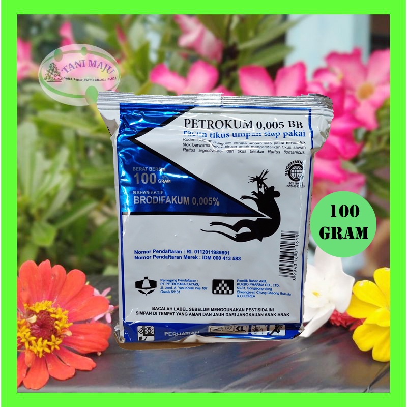 Jual Racun Tikus Petrokum 100 gram mati kering 0,005 BB insektisida ...