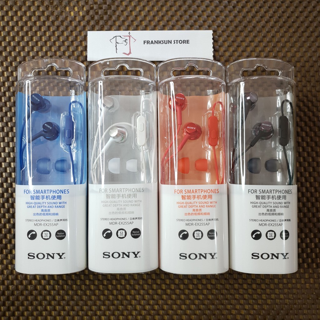 Jual SONY MDR-EX255AP Bass In-Ear Neodymium Drivers Earphone ORIGINAL ...