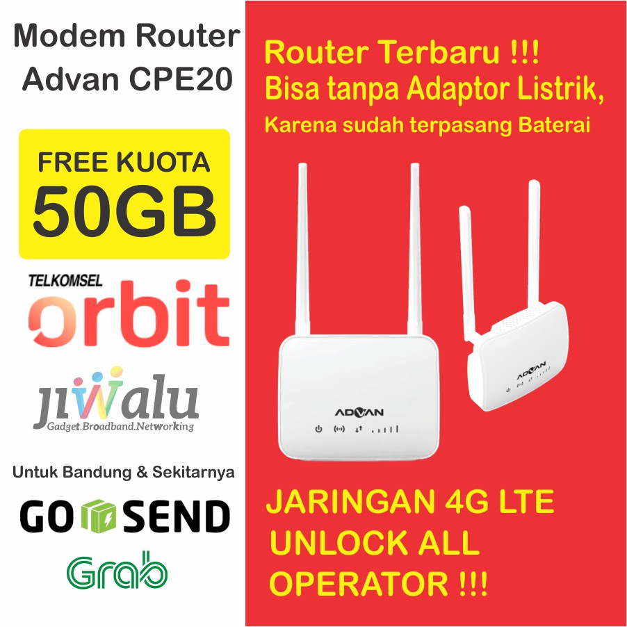 Jual ADVAN CPE ROUTER START MODEM TELKOMSEL ORBIT MODEM WIFI WLAN 4G ...