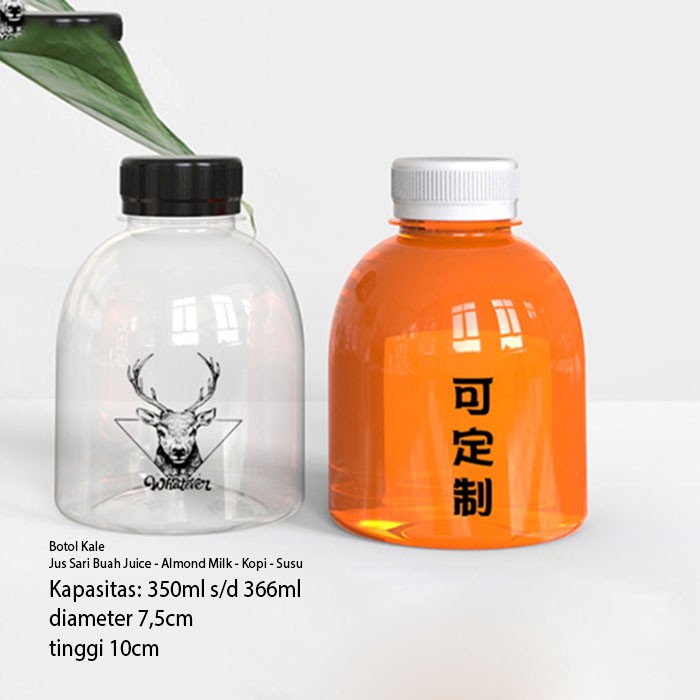 Jual Botol Kale 350ml Botol Minum Plastik Kosong 350 ml Kemasan Minuman ...