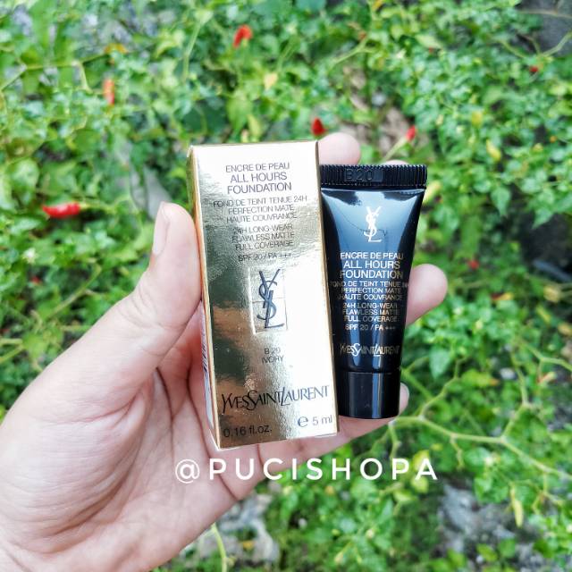 Jual Ysl all hours foundation 5ml B20 (kulit putih) | Shopee Indonesia